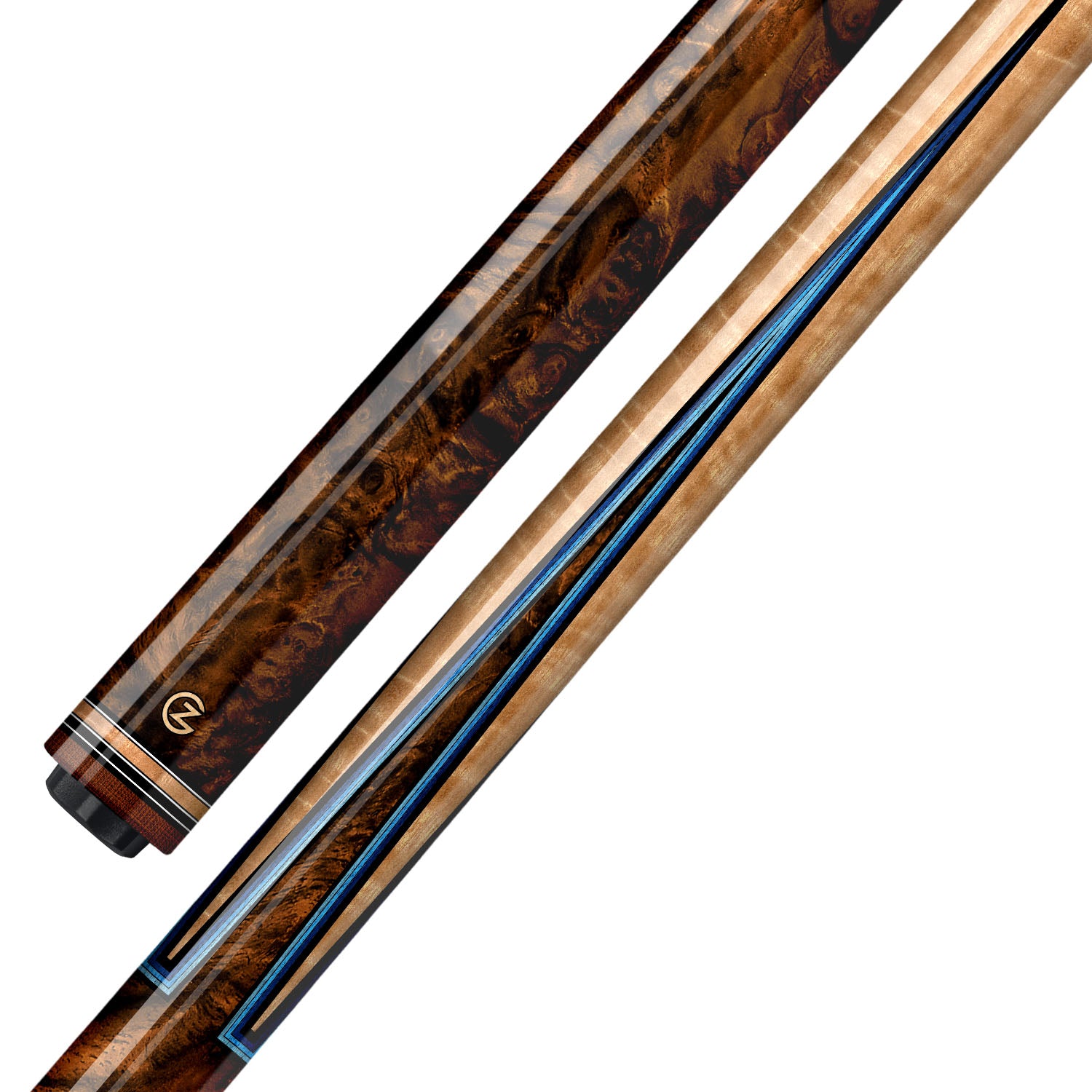 Z Fusion ZF1 – Blue Burl (Wrapless) – CUEBOTS